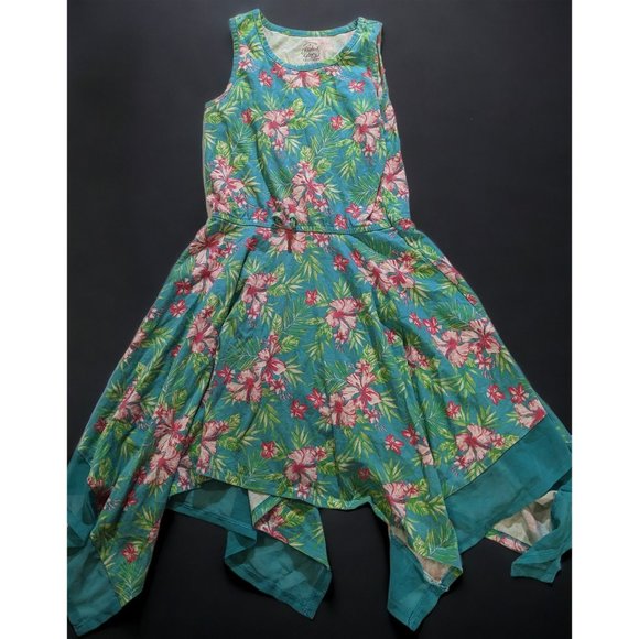 Faded Glory | Dresses | Faded Glory Hanky Hem Floral Dress | Poshmark